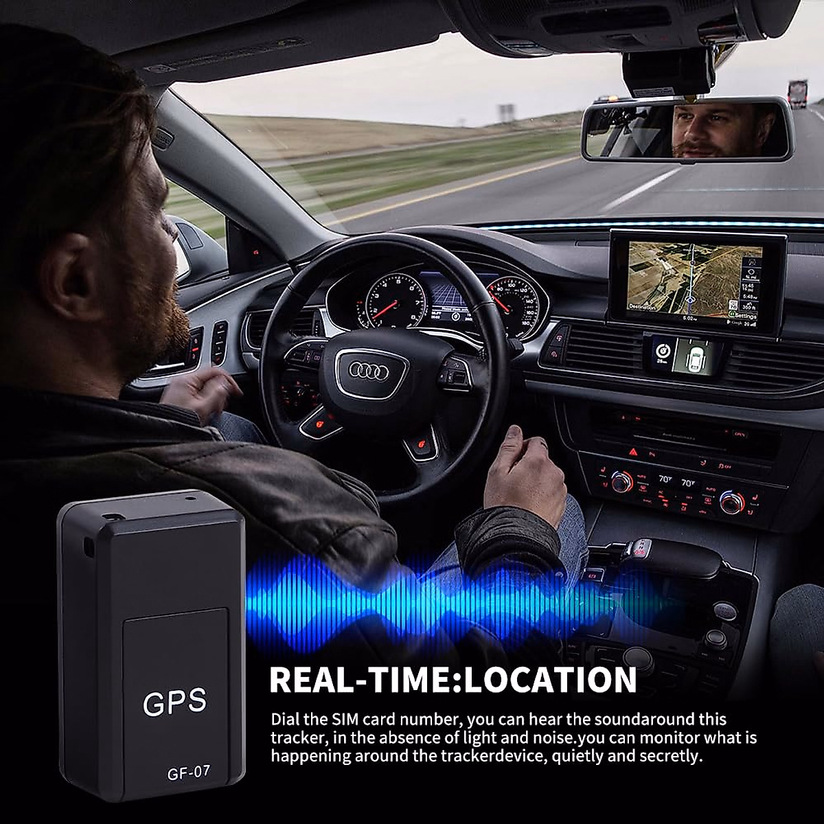 GPS Tracker for Vehicles,No Subscription,Free App for Cars,Tracker Device for Vehicles,Unlimited Distance US,Small Portable Real time Mini Magnetic for Cars, Kids, Elderly, Wallet, Luggage