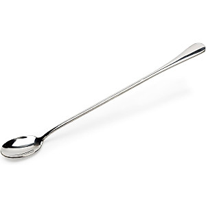 IZELOKAY 8-Inch Long Handle Ice scoop, Coffee Spoon, Ice Spoon, 304 Stainless Steel Cocktail Stirring Spoons, set of 2 (Silver)