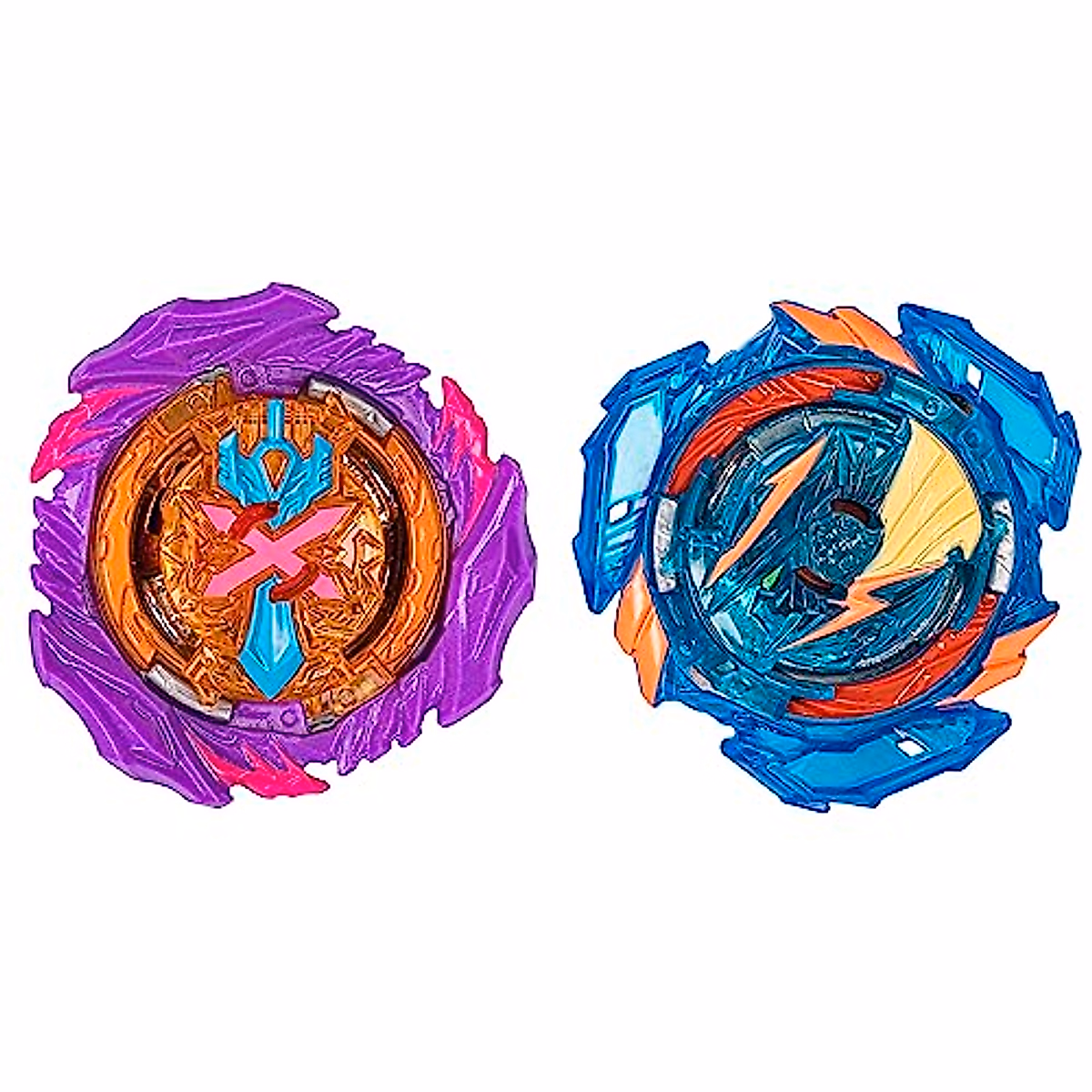 Beyblade Burst QuadStrike Ultimate Evo Valtryek V8 and Divine Xcalius X8 Spinning Top Dual Pack, 2 Battling Game Top Toy for Kids Ages 8 and Up