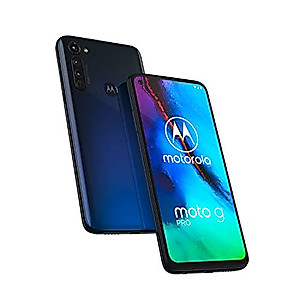Motorola Moto G Pro XT2043-7 Dual SIM 128GB + 4GB RAM (GSM Only | No CDMA) Factory Unlocked 4G/LTE Smartphone (Mystic Indigo) - International Version