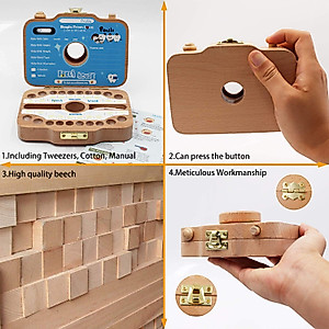 YOCEAN Wood Baby Tooth Keepsake Box,Camera Shaped,Unique Baby Gifts