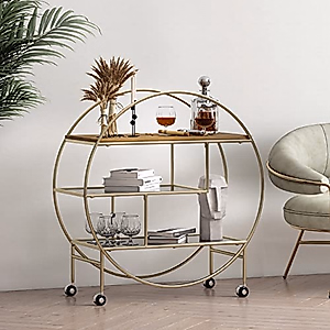 Christopher Knight Home Cragin Bookcase, Gold + Black