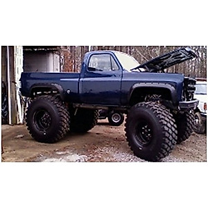 Bushwacker 40003-11 Chevrolet/GMC Cut-Out Fender Flare - Front Pair ,Black