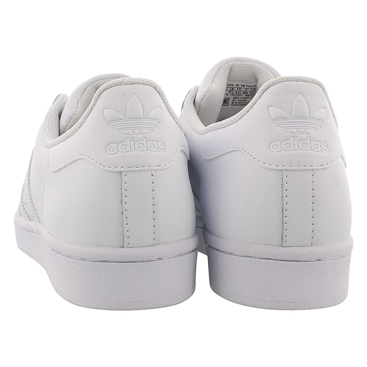 Adidas Men's Super Star Sneaker, White/Black/White, 9.5