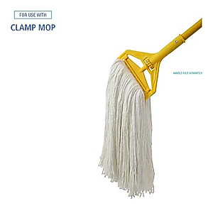 Boardwalk BWK2032RCT No. 32 Rayon Cut-End Wet Mop Head - White (12/Carton)