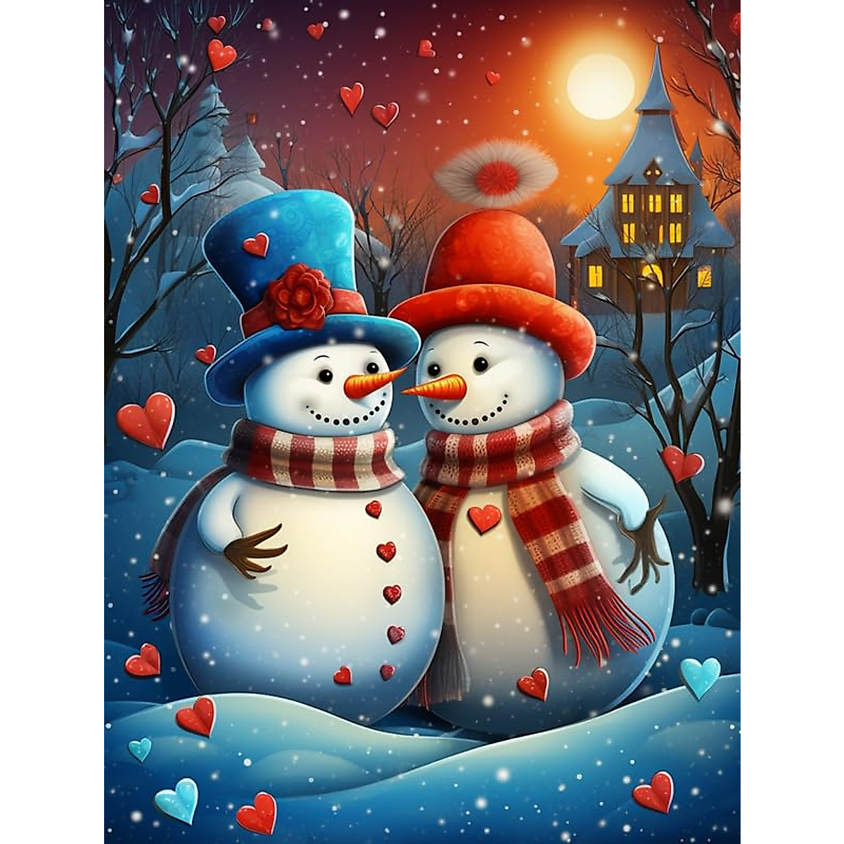 Bimkole 5D Diamond Painting Kits, Full Drill DIY Rhinestone Embroidery Set Paint with Diamonds Art by Number Kits Cross Stitch Home Wall Craft Decoration (12x16 inch)#b11205