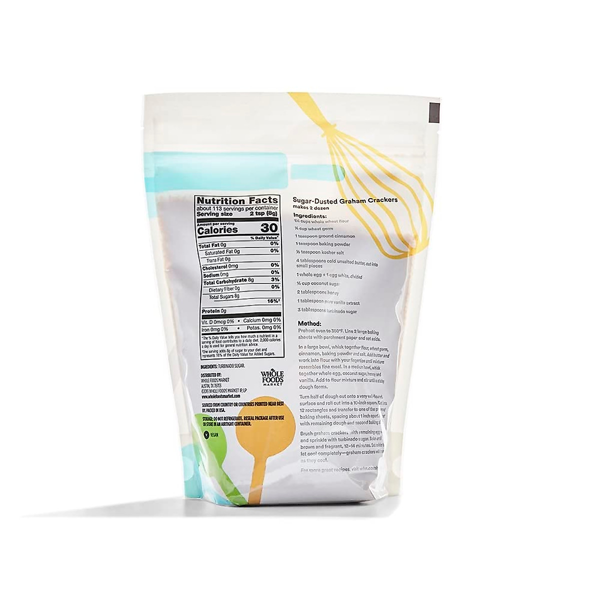 365 by Whole Foods Market, Turbinado Sugar, 32 Ounce