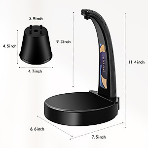 Gravity Sensor Desktop Water Dispenser for 1-5 Gallon Bottle, Drinking Water Table Pump for 5 Gallon Jug, USB Charging Battery Powered Water Dispenser