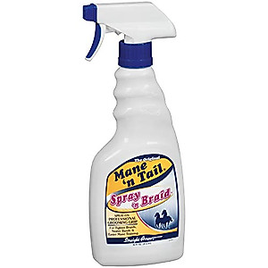 Mane 'n Tail Spray 'n Braid Formula for Professional Grooming Grip.