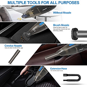 Shop-Vac 6 Gallon 3.0 Peak HP Wet Dry Vacuum+Shop·AIR Car Vacuum Cordless, Blue