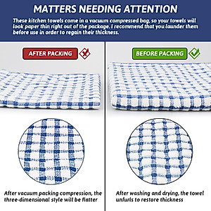 Nialnant 8 Pack Dish Cloths for Washing Dishes,Super Soft and Absorbent Kitchen Dish Rags,Terry Cleaning Cloth-11 x 11In