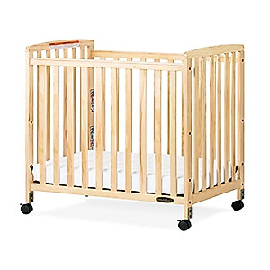 Child Craft Bristol Professional Series Compact Crib with Casters, Natural