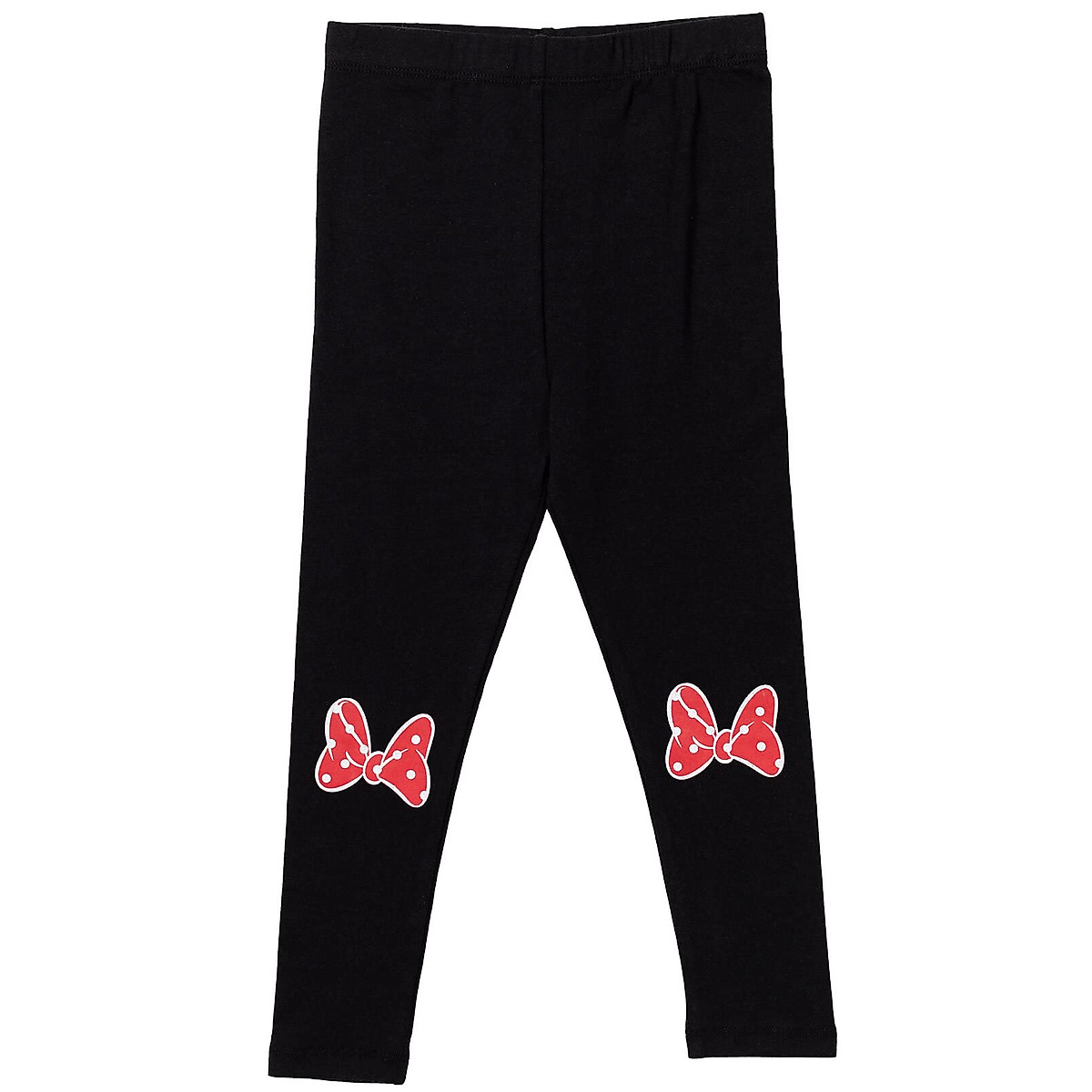 Disney Minnie Mouse Little Girls Vest Cosplay T-Shirt and Leggings 3 Piece Outfit Set 7-8