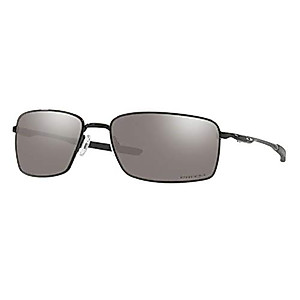 Oakley Square Wire OO4075 407513 60M Polished Black/Prizm Black Sunglasses For Men+BUNDLE Accessory Leash Kit+ BUNDLE with Designer iWear Eyewear Kit