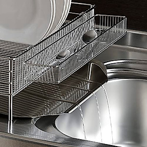 La Base DLM-8585 Large Dish Drainer, Vertical Type, 3-Piece Set