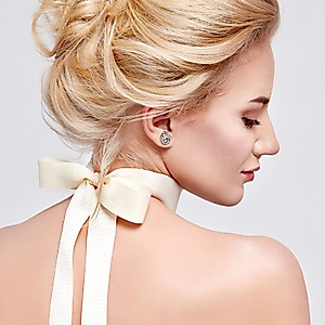 15 Pairs Faux Druzy Stud Earrings Teardrop Glitter Pierced Earrings Stainless Steel Earrings for Women Mothers Day Gift(Waterdrop)