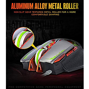 Shenligod Gaming Mouse Wired [3200 DPI] [Programmable] [Breathing Light] Ergonomic Game USB Computer Mice RGB Gamer Desktop Laptop PC Gaming Mouse,8 Buttons forWindows PC Gamers