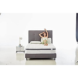 Queen Size Mattress - 10 Inch Cool Memory Foam & Spring Hybrid Mattress with Breathable Cover -Comfort Plush Euro Pillow Top - Rolled in a Box - Oliver & Smith