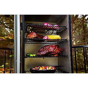 Pit Boss Grills PBV3A1 Electric Smoker, Blue Hammertone