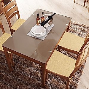 Outdoor Chair Cushions, 19x15.5 Inch Indoor Chair Pads with Ties Waterproof Seat Pads Fade Resistant Square Memory Foam Patio Chair Cushion for Garden Patio Furniture Chair Home Office Set of 2