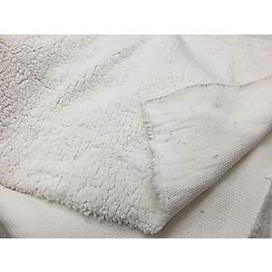 Minky Sherpa Faux Fur Fabric 60" Wide Sold by The Yard (Ivory)