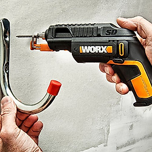 Worx 4V Electric Screwdriver, Rechargeable Cordless Power Screwdriver Set with 6 Bits, Screw Holder, Charger - WX255L