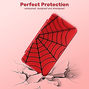 Jusy Game Card Case for Nintendo Switch, with 24 Game Card Slots and 24 Micro SD Card Slots, Spider Portable Protective Storage Case (Cobweb)