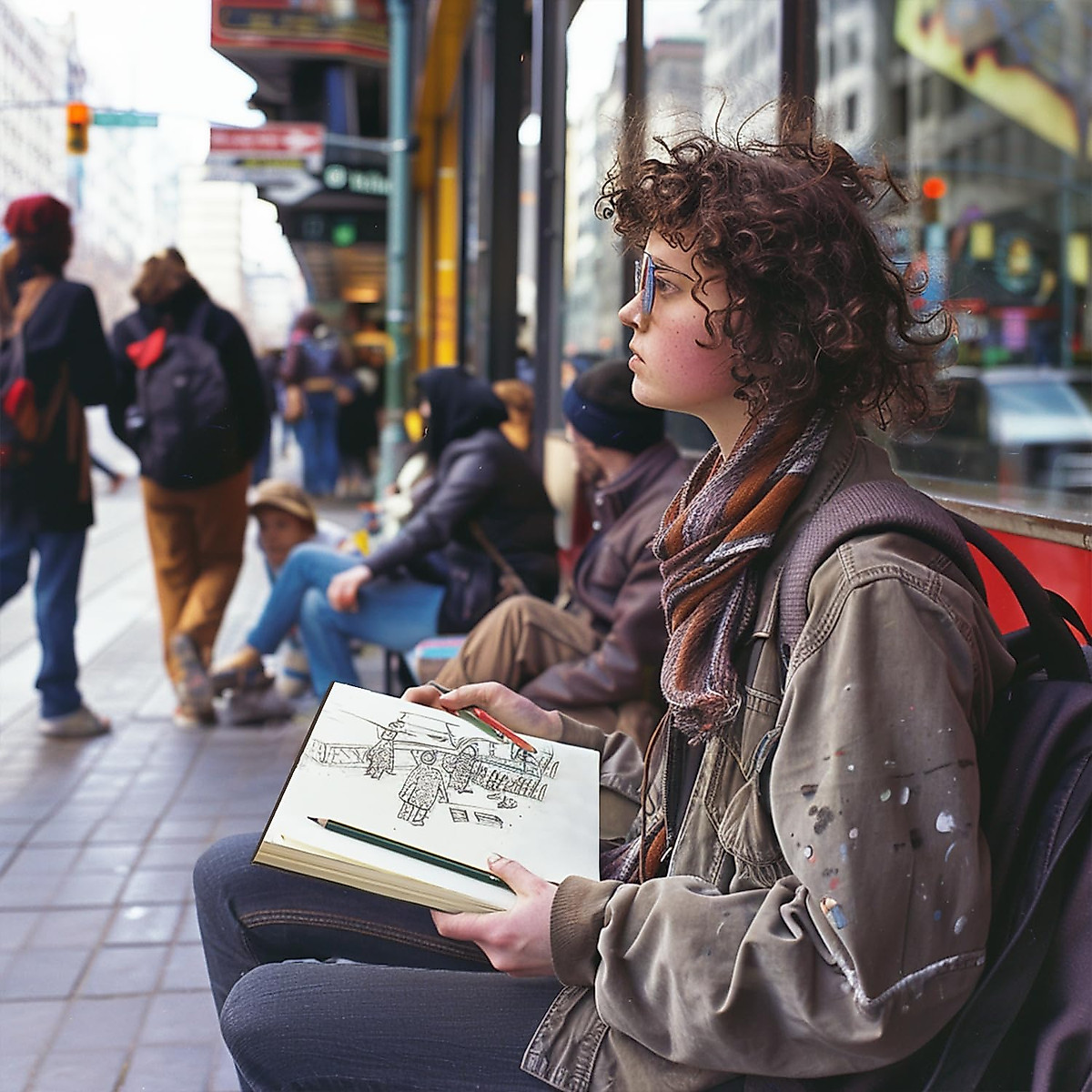 5.5" x 8.5" Sketchbook Set, Top Spiral Bound Sketch Pad, 2 Packs 100-Sheets Each (68lb/100gsm), Acid Free Art Sketch Book Artistic Drawing Painting Writing Paper for Beginners Artists