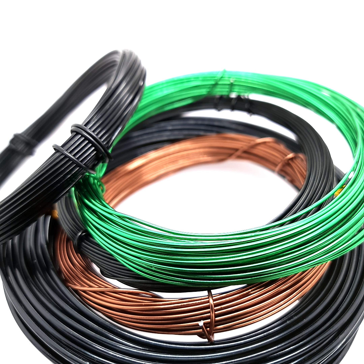 Bonsai Wire for Bonsai Tree Total 164 Feet 5 Rolls 3 Sizes 0.8 mm, 1.0 mm, 1.2 mm and 2.0 mm Aluminum Wire by CRAFT WIRE