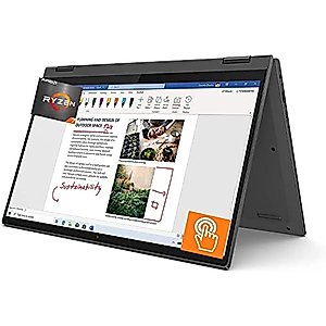 Lenovo Flex 5 14 2-in-1 Laptop, 14.0" FHD Touch Display, Ryzen 7 5700U, 16GB RAM, 1TB PCIe SSD, AMD Radeon Graphics, Bluetooth, Webcam, Backlit Keyboard, Fingerprint Reader, Windows 11 Home