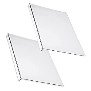 Master Rose Two Pack Acrylic Clear Cutting Board for Kitchen with Lip with Non Slip 24" Wide x 18" Long AZM Displays with Two pack, long cutting board,kitchen gadgets (Acrylic, Clear Acrylic) Medium