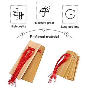 MILISTEN 1 Pair Chinese Kuaiban Clapper Bamboo Castanets Traditional Allegro Instrument Hand Percussion Instrument for Festival Performance Prop