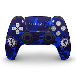 Camouflage Mixed Logo Vinyl Faceplate Sticker Gaming Skin Case Cover Compatible with Sony Playstation 5 PS5 Digital Edition Console and DualSense Controller