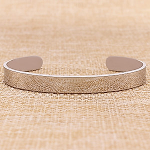 Btysun Inspirational Gifts for Women Anxiety Bracelets for Teen Girls Encouragement Gifts for People with Anxiety Friend Bracelet Quotes Engraved Jewelry