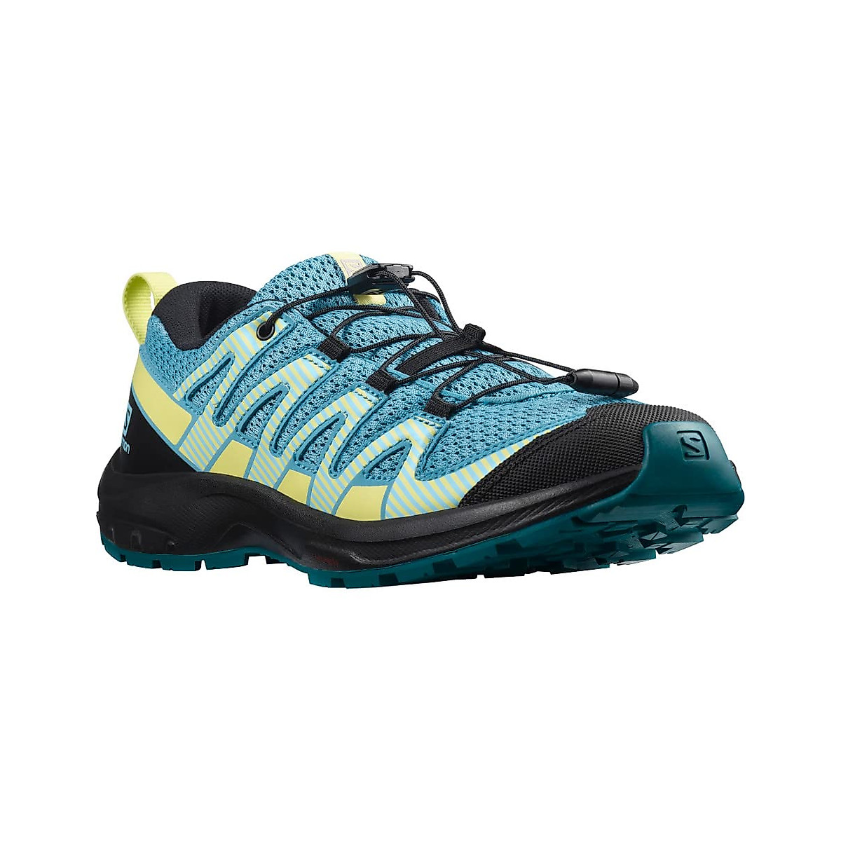 Salomon Kid's XA PRO V8 Trail Running Shoes, Delphinium Blue/Black/Charlock, 6 Big Kid