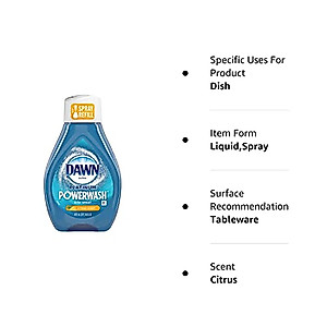 Dawn 40683 Ultra Platinum Powerwash Dish Soap Refill, 16 Oz