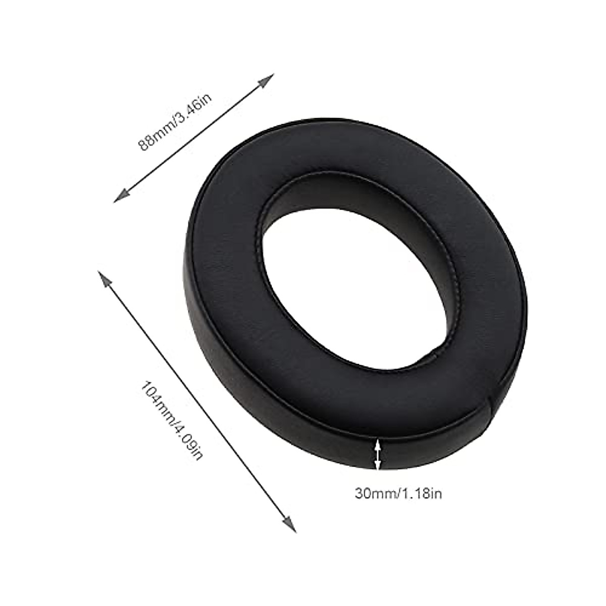 Micro Traders 1 Pair of Ear Pads Cushion Earmuffs Protein Leather Replacement Black Thicker Upgrade Quality Compatible with HS70 PRO HS60 PRO HS50 PRO Earphones