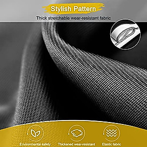 Feybaul Travel Luggage Cover Suitcase Protector Washable Protector Covers Dust and Stratch Resistance, Black, S/M/L