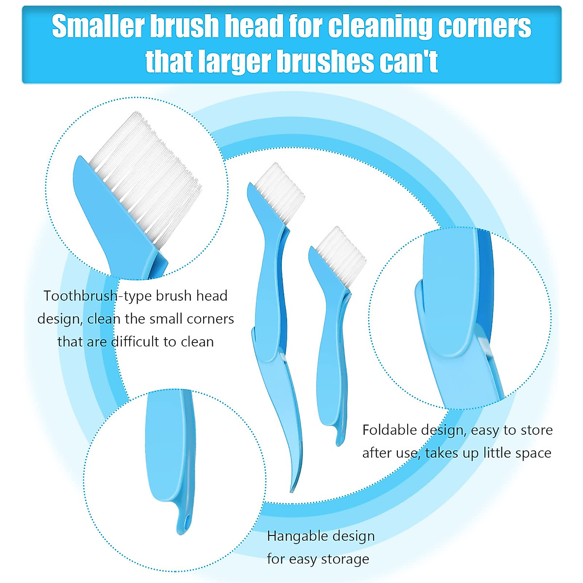 CHENGU 3 Pieces FCR6 Fin Comb Air Conditioner Fin Cleaner Set with 2 Different Brush Condenser Applicable to More Occasions Evaporator Radiator Clean Repair Tool Set