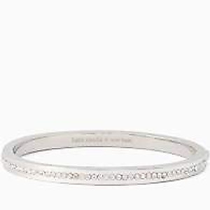 Kate Spade New York Crystal Bangle Bracelet Silver Tone