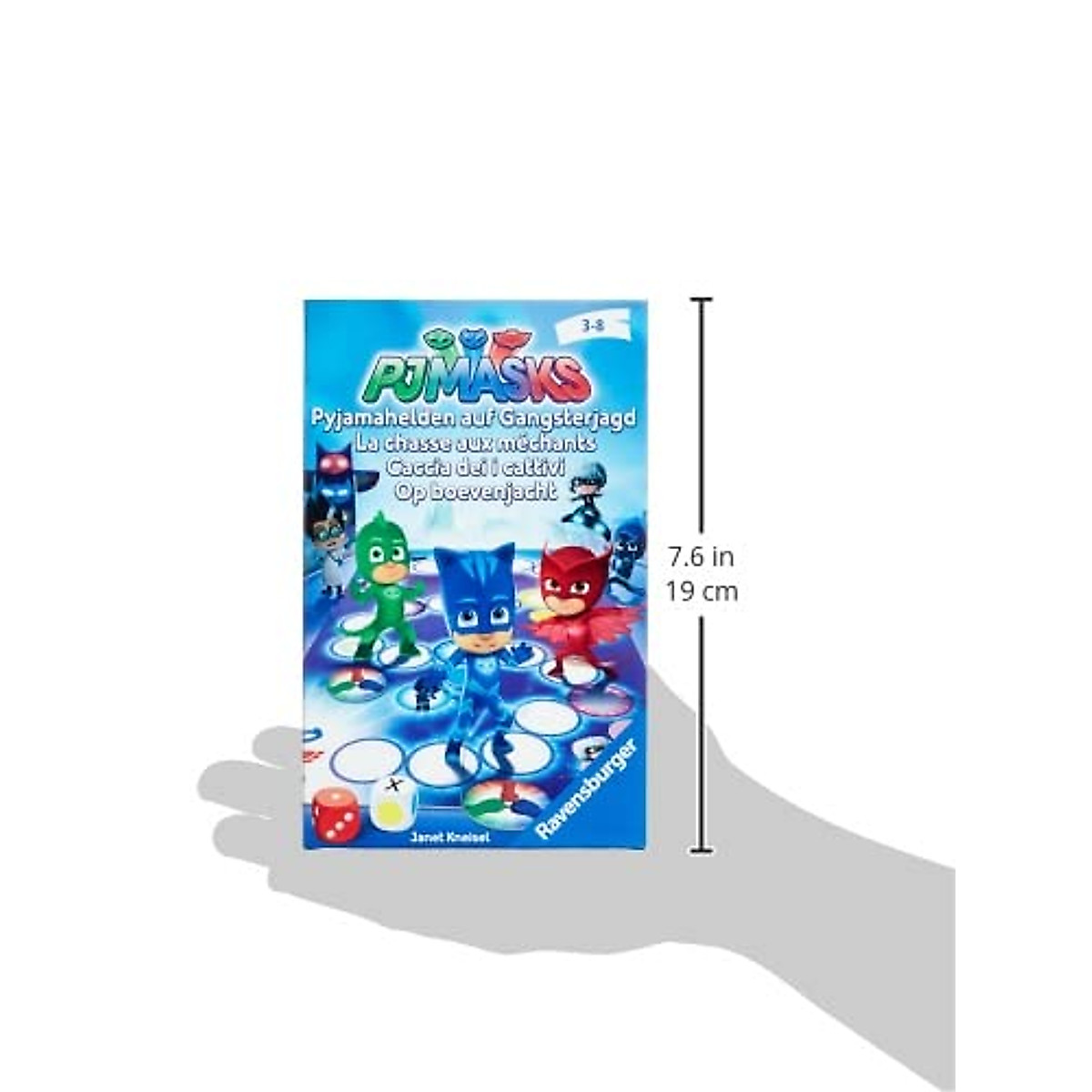 Ravensburger 23459 PJ Masks Pyjama Heroes on Gangster Hunting, Gift Game for 2-4 Players, Children's Game from 3 Years, Compact Format, Travel Game, Board Game