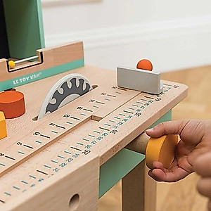 Le Toy Van - Wooden Toy Work Bench Set | Large Educational Construction Set for Role Play | Pretend Play Wooden Tools - Suitable for 3 Year Olds+