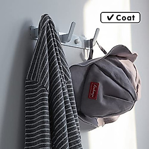 ninegridisland 3 Hooks White Towel Hooks for Bathrooms Farmhouse White Wall Mounted Hooks for Coat Rack Hooks Adhesive Bath Robe Hooks Stick on Wall Hook Rack Hat Key Hook for Hanging Bath Towel Hook