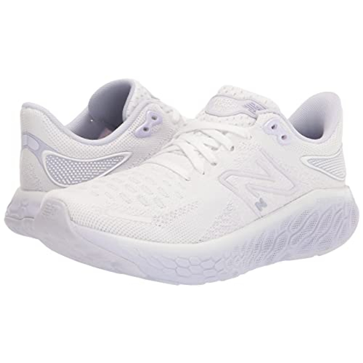 New Balance Women's Fresh Foam X 1080 V12 Running Shoe, White/Libra/Violet Haze, 8.5
