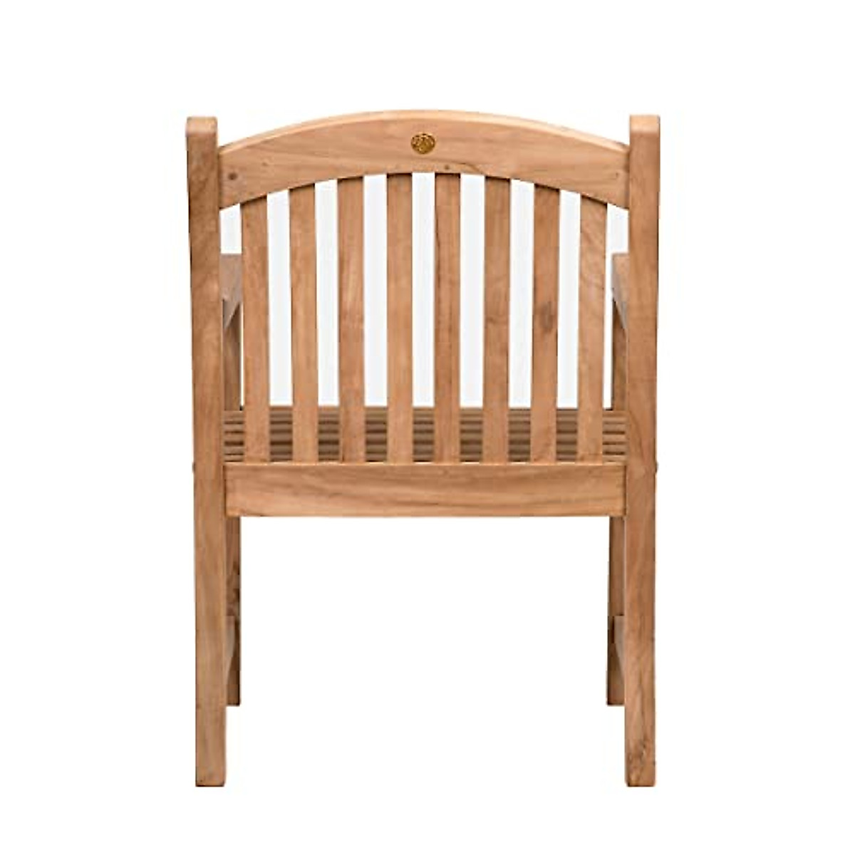 Amazonia SC SUMBAWAARM Newcastle Patio Armchair | Certified Teak | Ideal for Outdoors, 23Lx25Wx35H, Light Brown