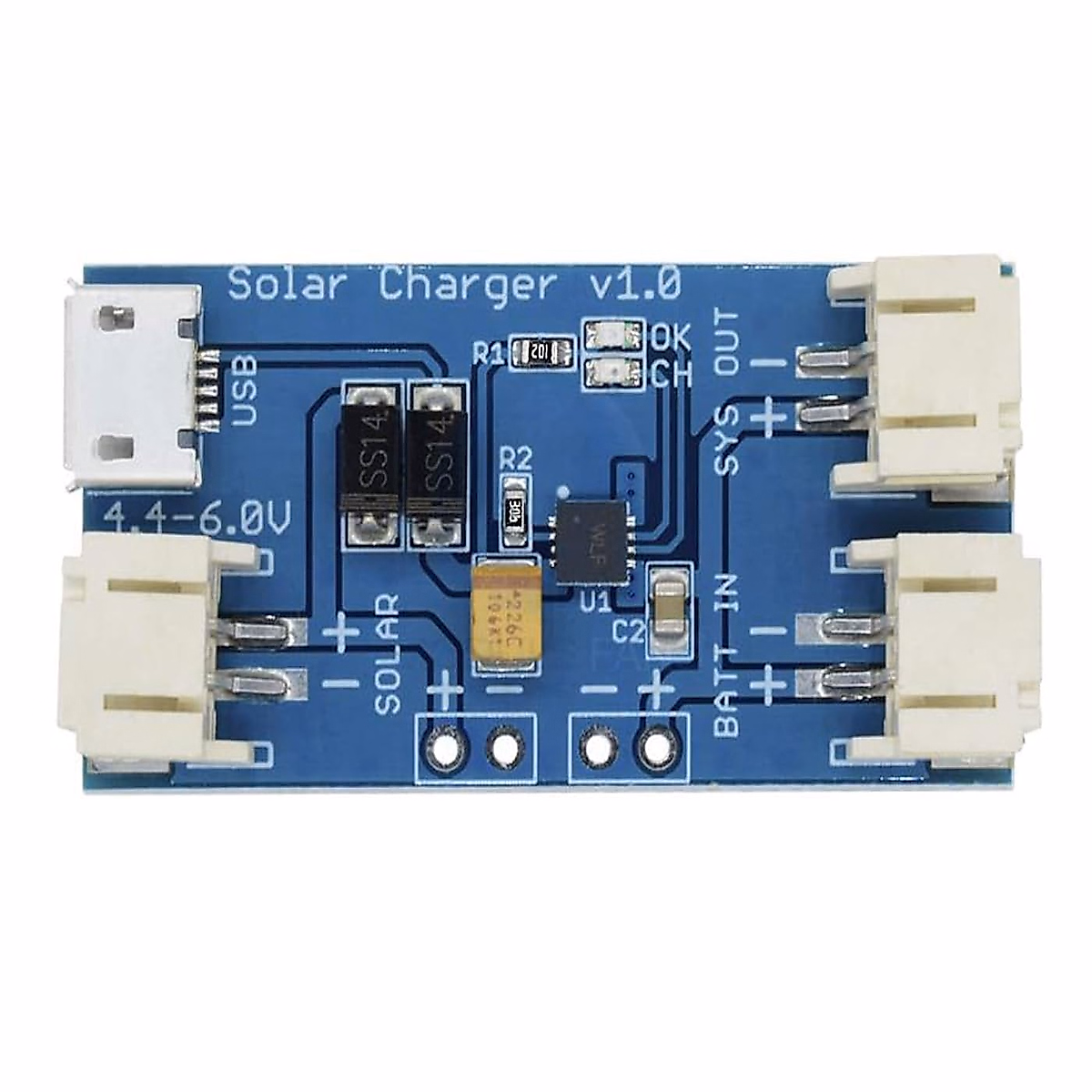 CN3065 Mini Solar Lipo Charger Board Lithium Battery Charge Chip Micro USB DIY Outdoor Application Kit Charging Board Module 2pcs