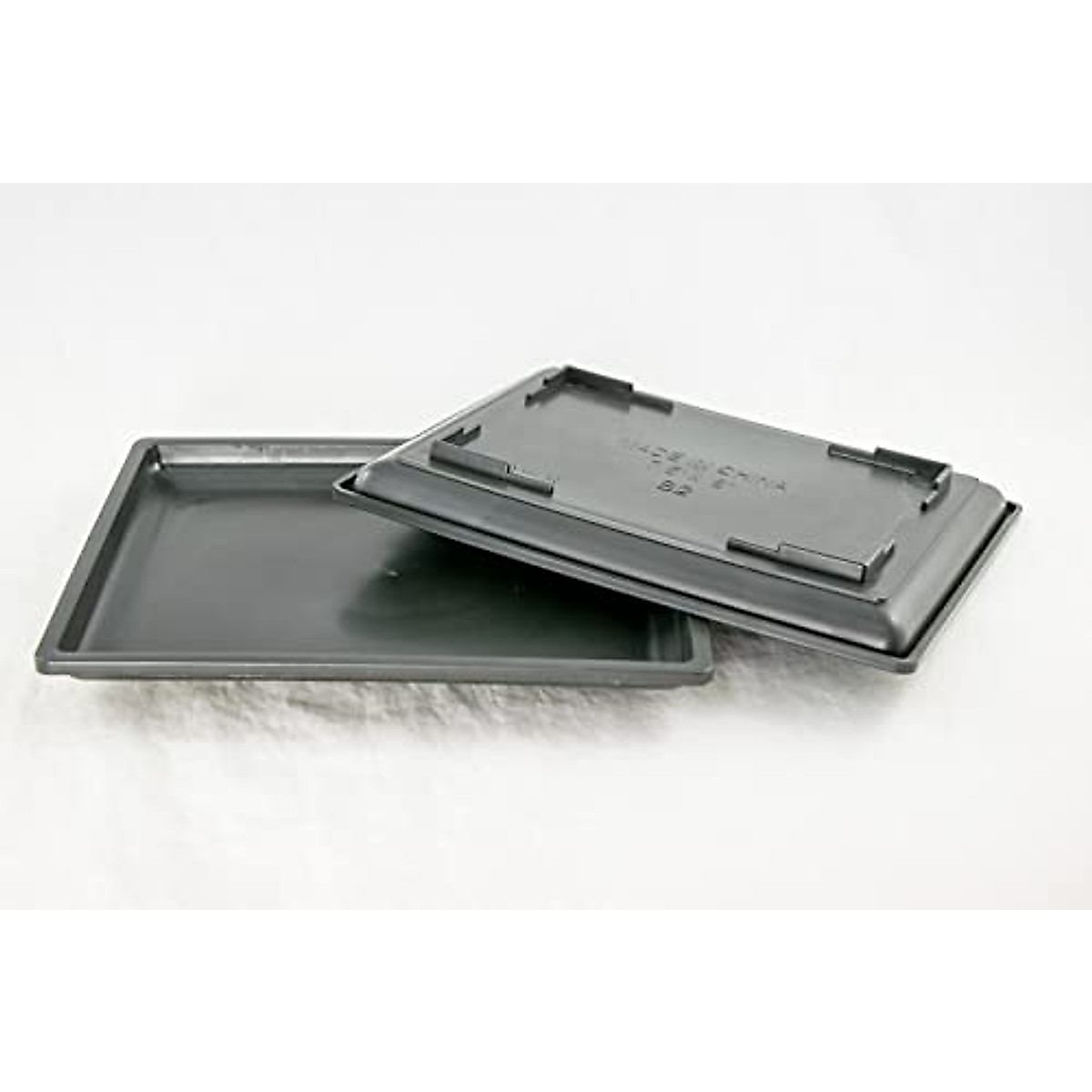 2 Black Plastic Humidity/drip Tray for Bonsai Tree - 7.5"x 5.75"x 0.75"
