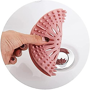 Hair Drain Catcher, Round Shower Drain Covers for Shower, Silicone Hair Catchers,Easy to Install and Clean Suit for Bathroom Bathtub and Kitchen Drain Protector 4 Pack