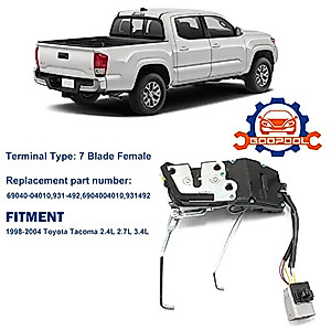 Door Lock Latch Actuator Assembly Compatible with 1998-2004 Tacoma Driver Side Front Left Replace 6904004010,931-492