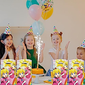 30 Packs princess Party Gift Bags,Gift Bags Party Supplies for Kids Cute marioo Themed Party, Birthday Decoration Gift Bags Well for Girls or Boys